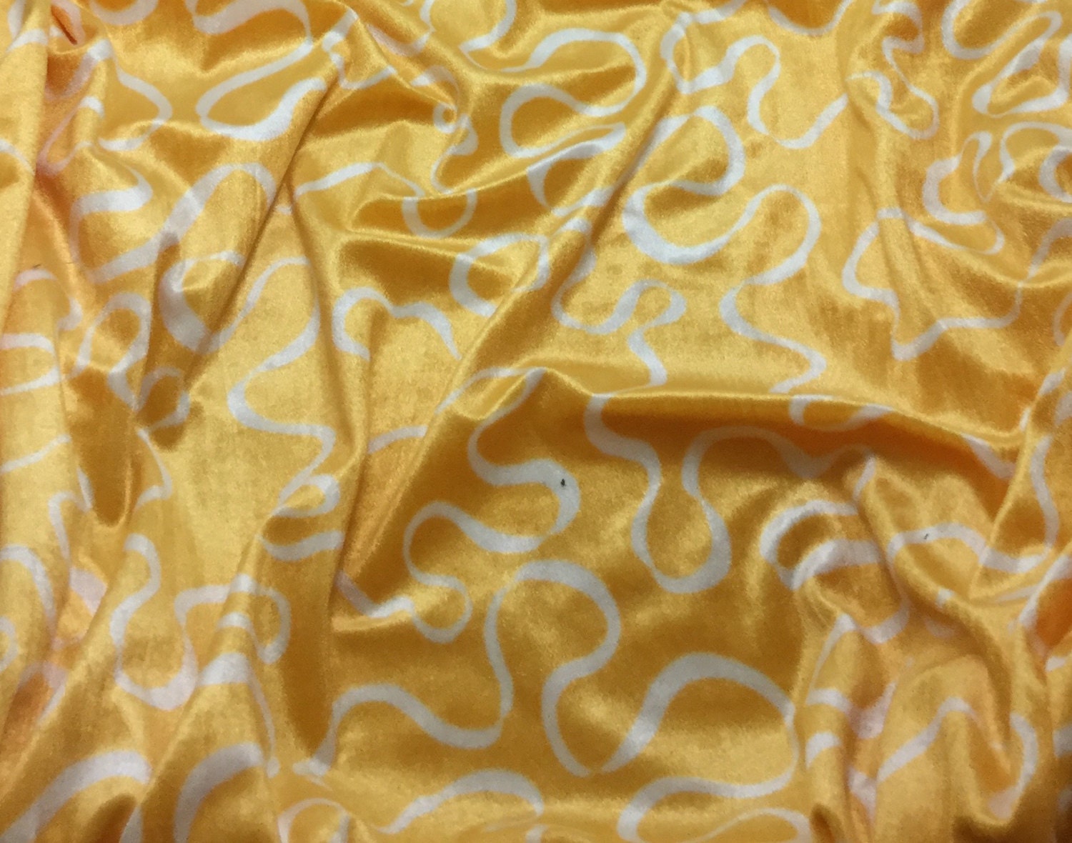 Golden Orange RIBBONS Stretch VELOUR Fabric 1/4 yard remnant | Etsy
