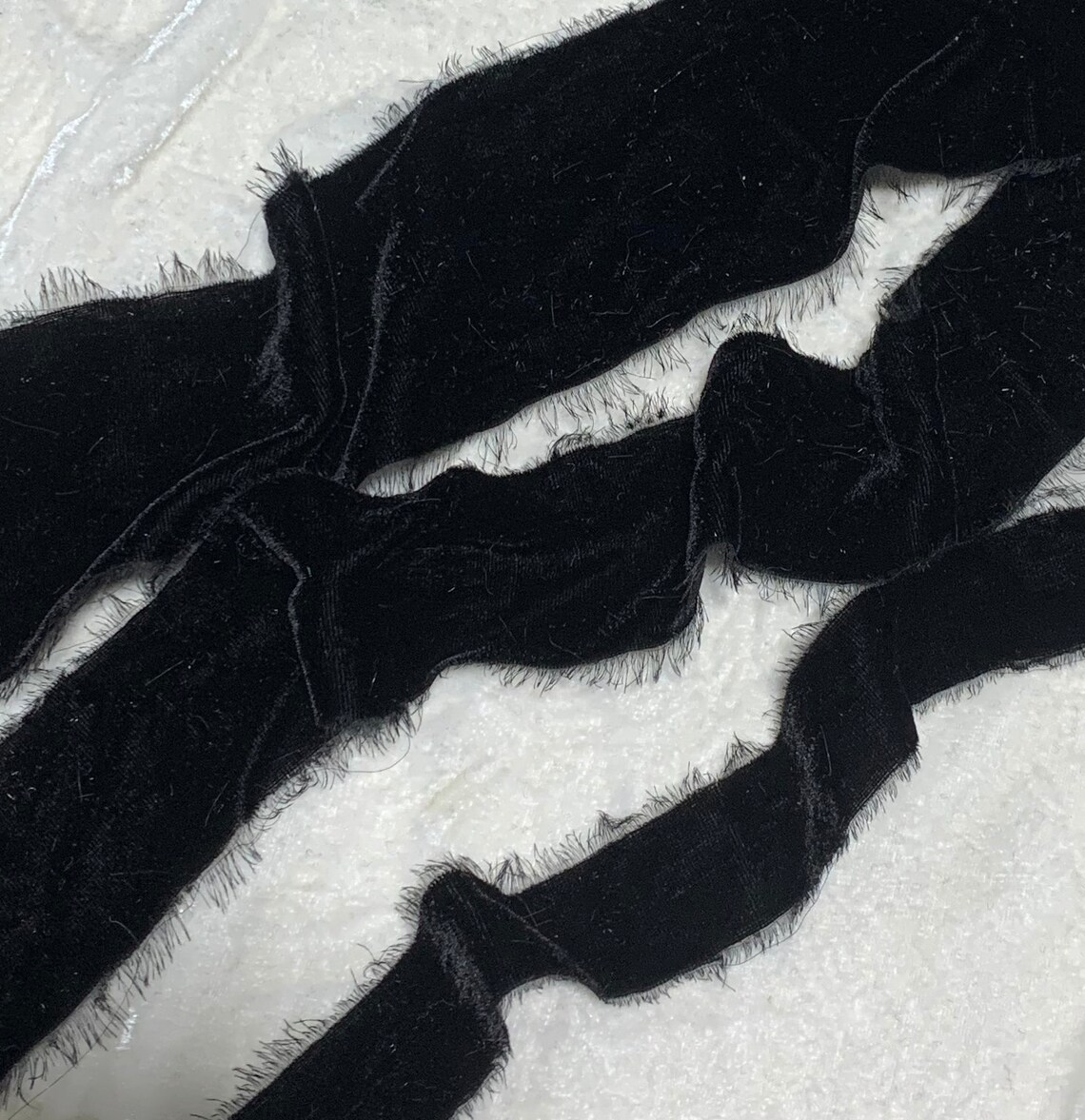 Black Silk Velvet Ribbon 4 Widths to Choose From - Etsy