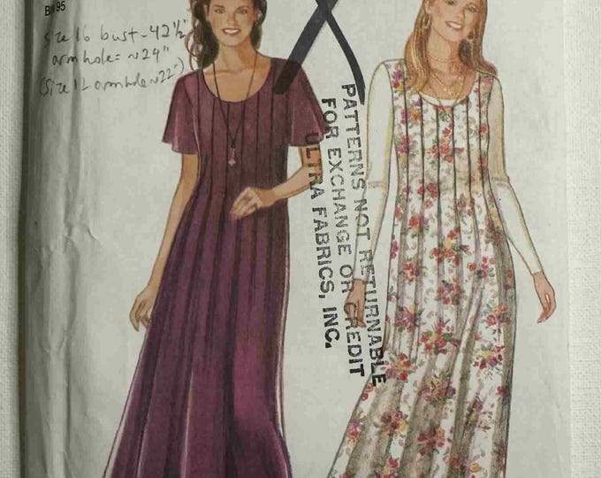 90's New Look Long Pleated 90's Dress Pattern# 6300 Size: 6-16 - Etsy