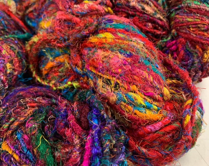 Sari Yarn Made From Recycled Silk - 150g /150 Yards - Etsy