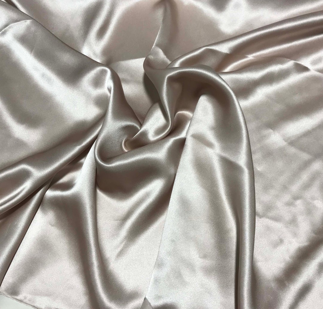 Dusty Pink - Silk Charmeuse Fabric - Etsy