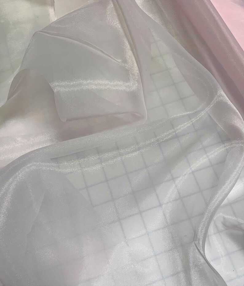 Pink Polyester Organza Fabric | Etsy