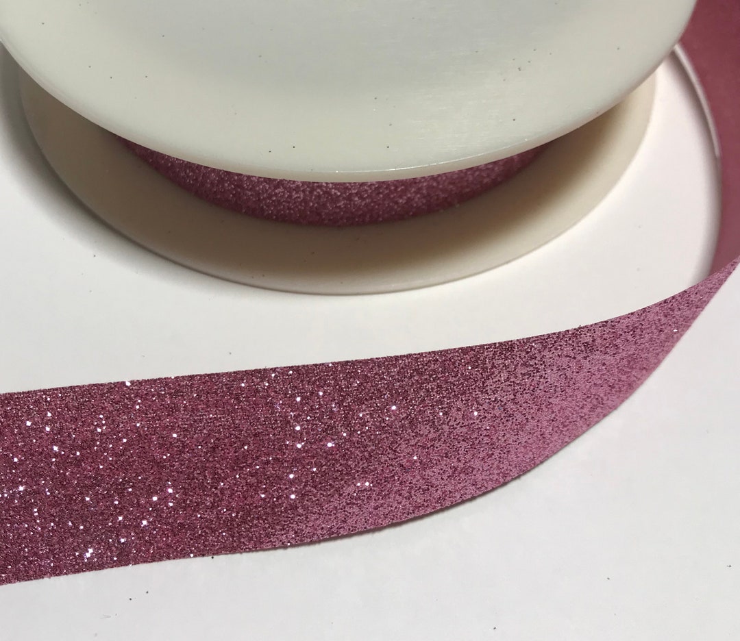 Metallic PINK Iridescent GLITTER Ribbon Trim (1" Wide) X 3 Yards - Etsy