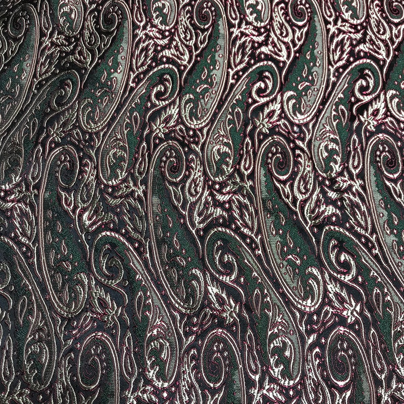 Black Paisley Fabric - Etsy