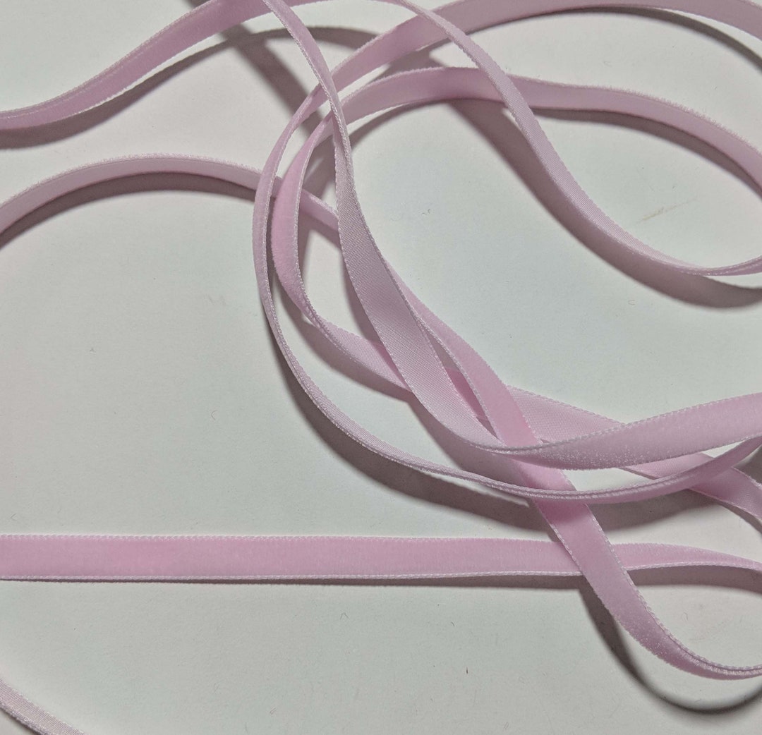 French VELVET Ribbon BABY PINK by the Yard 3/8 Inch - Etsy
