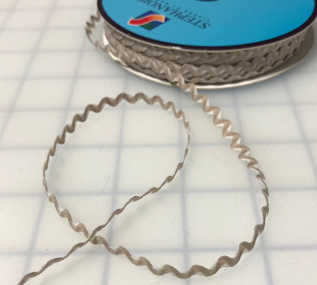 Taupe & White Ric Rac Trim Made in France 1/4" Wide X 3 Yards - Etsy