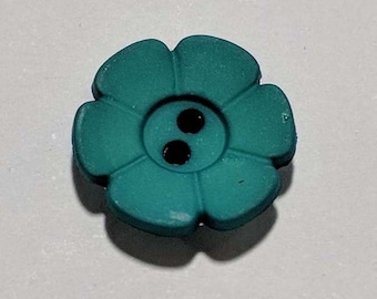 Pink Daisy Flower Plastic Button - 15mm / 5/8 Inch - Dill Buttons - Set ...