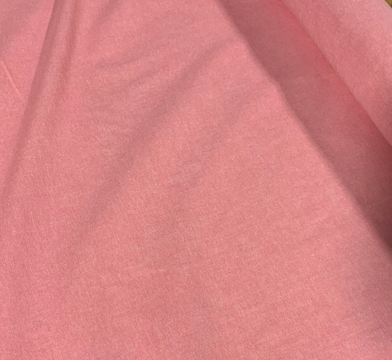 Bubblegum Pink Cotton Chambray Fabric | Etsy