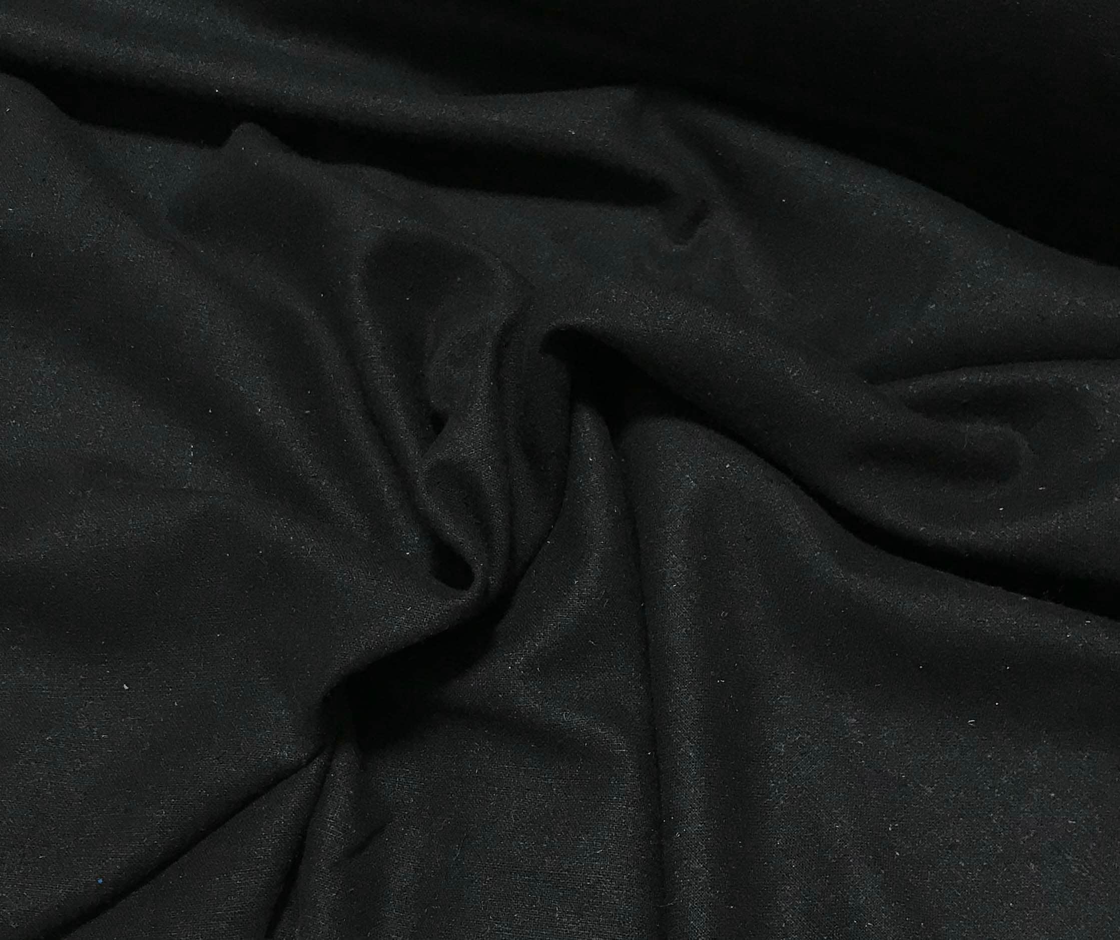 BLACK Raw Silk NOIL Fabric - Etsy