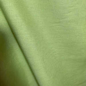 Apple Green 100% Linen Fabric - Etsy