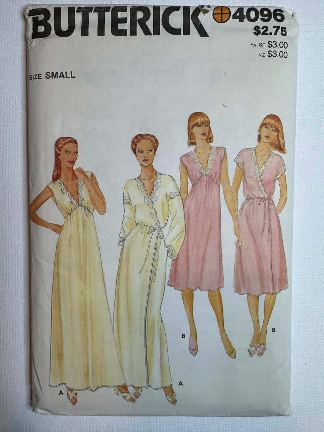 1980 Butterick Robe and Nightgown. Pattern # 4096 Size: Small - Etsy