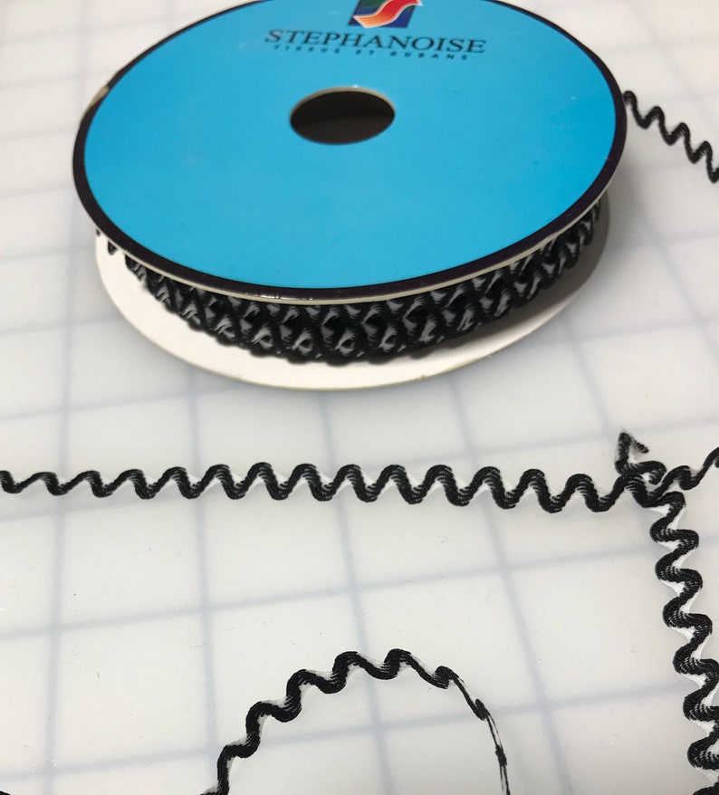 Black & White Ric Rac Trim Made in France 1/4 Wide | Etsy