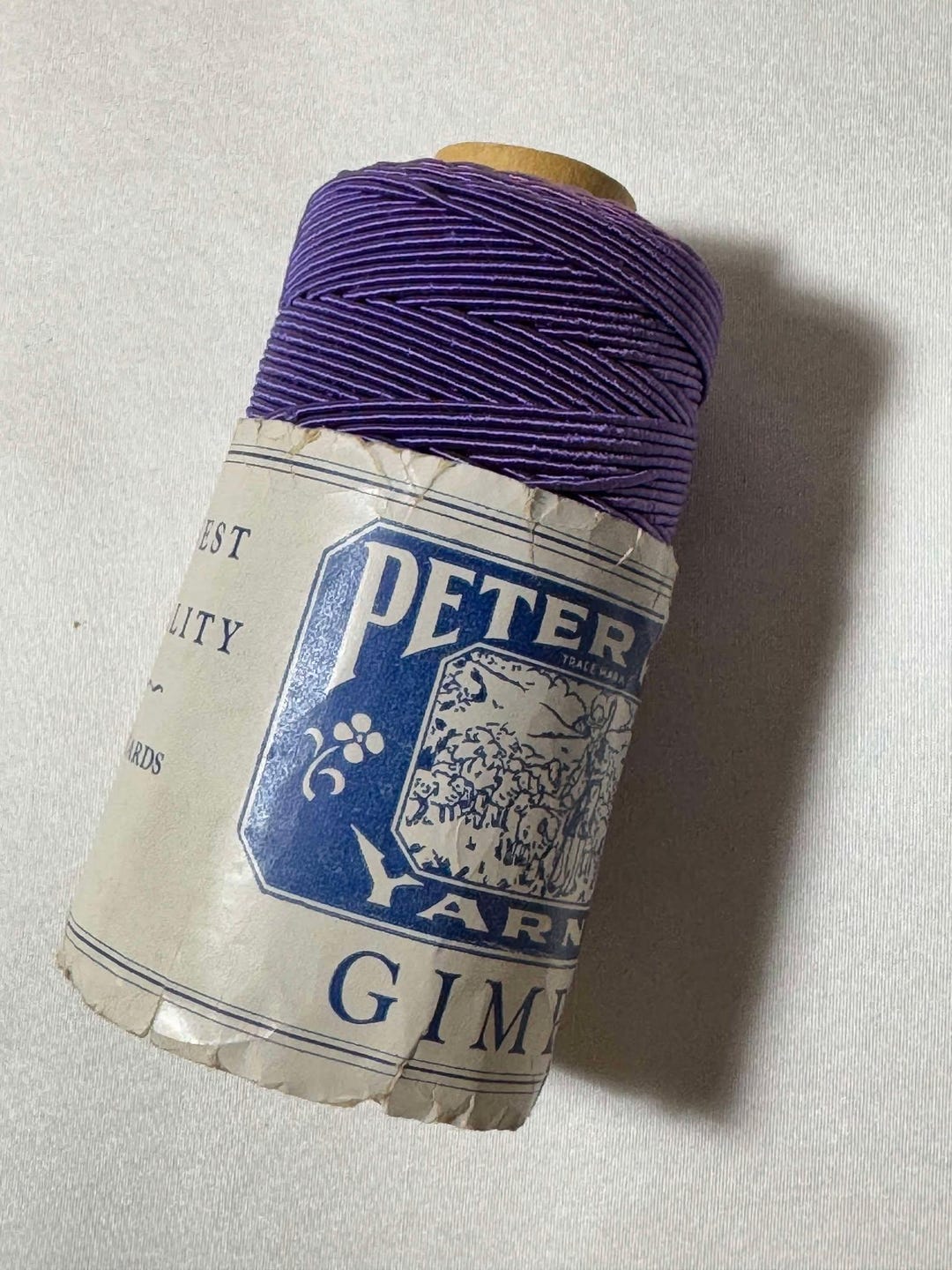 Vintage Peter Pan Cordet Purple Wrapped Thread Gimp Cord Soutache Rat ...