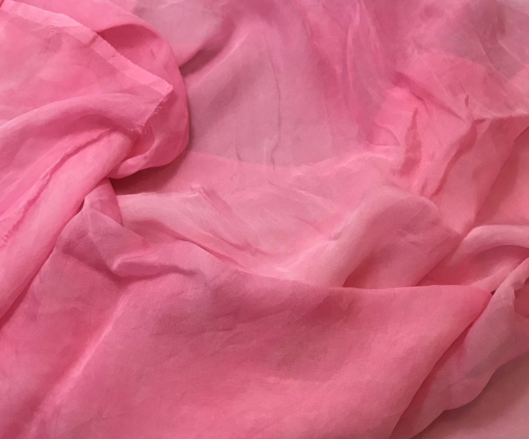 Hand Dyed BABY PINK Soft Silk Organza Fabric - 54" Wide - Etsy
