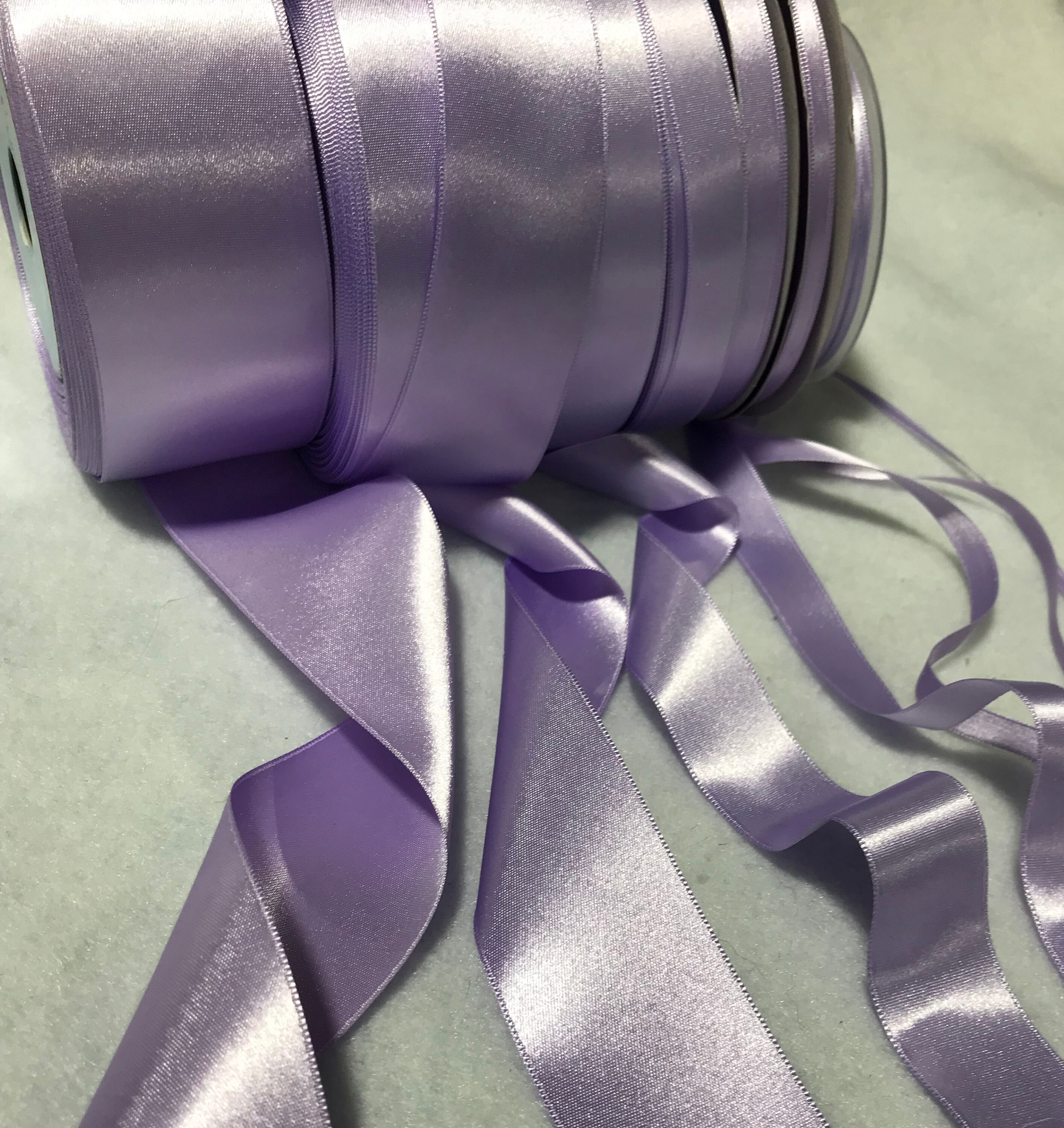 Lavender Double Sided Satin Ribbon Made in France 7 Widths | Etsy