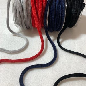Velvet Cord Trim Velour Made in France 1/4" (4 Colors to Choose From ...