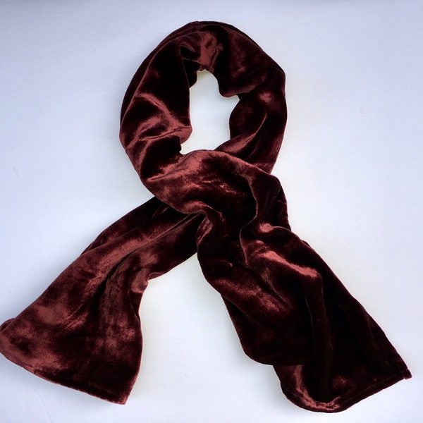 Silk Scarf Wine - Etsy