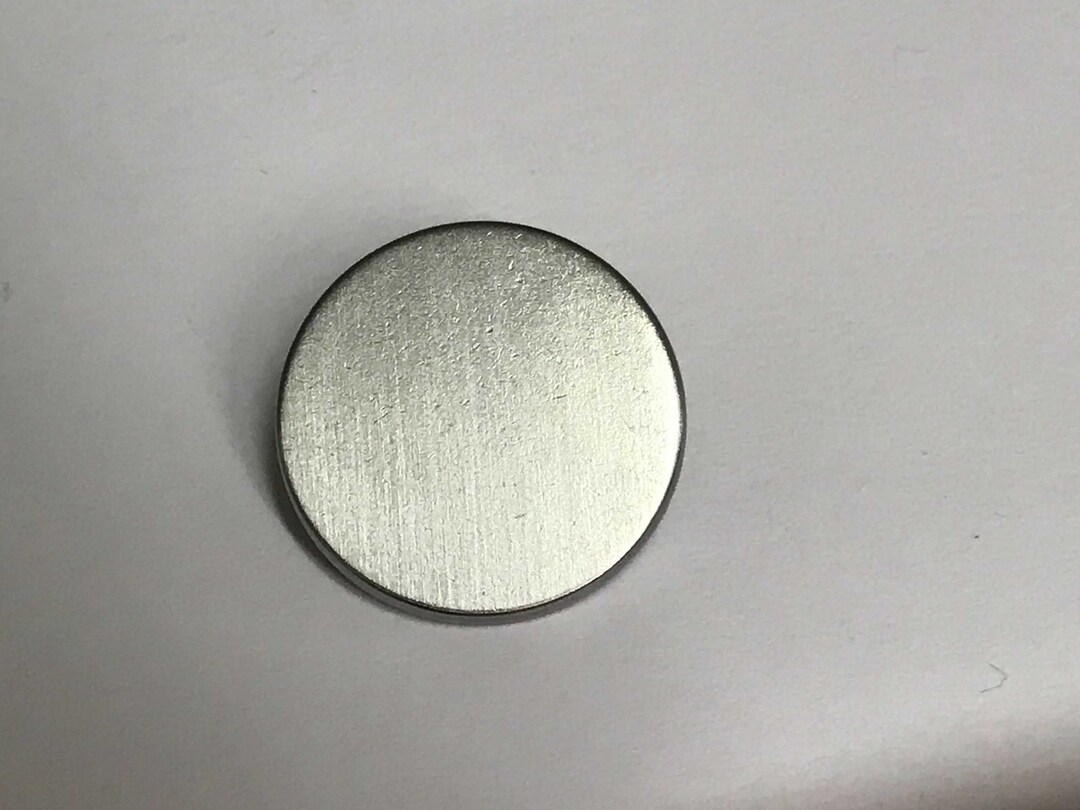 Silver Round Flat Metal Button (3 Sizes to Choose From) - Etsy
