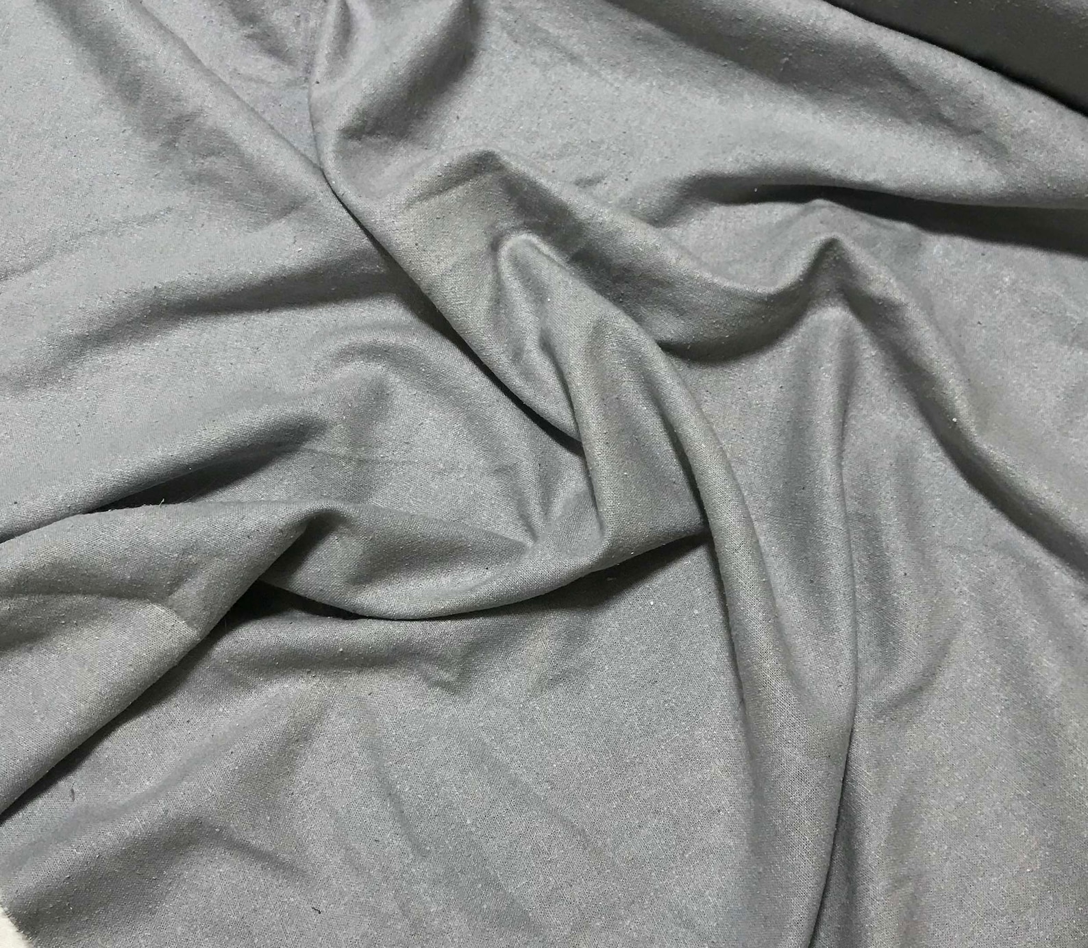 GRAY Raw Silk NOIL Fabric - Etsy