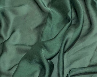 Forest Green Satin Fabric - Etsy