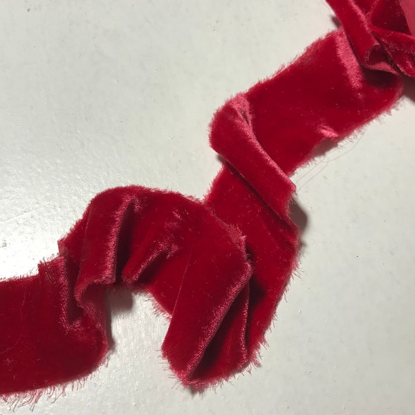 Red Velvet Ribbon - Etsy