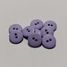Lavender Round 2 Hole Plastic Button - 15mm / 5/8 Inch - Dill Buttons ...