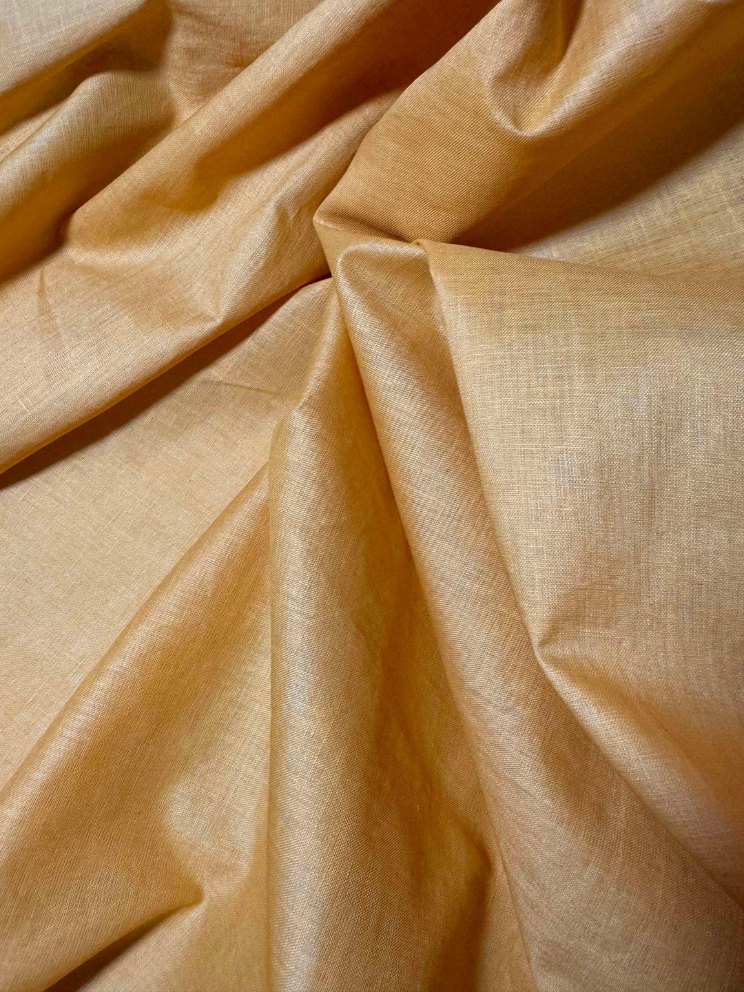 Pastel Persimmon Orange 100% Linen Fabric - Etsy