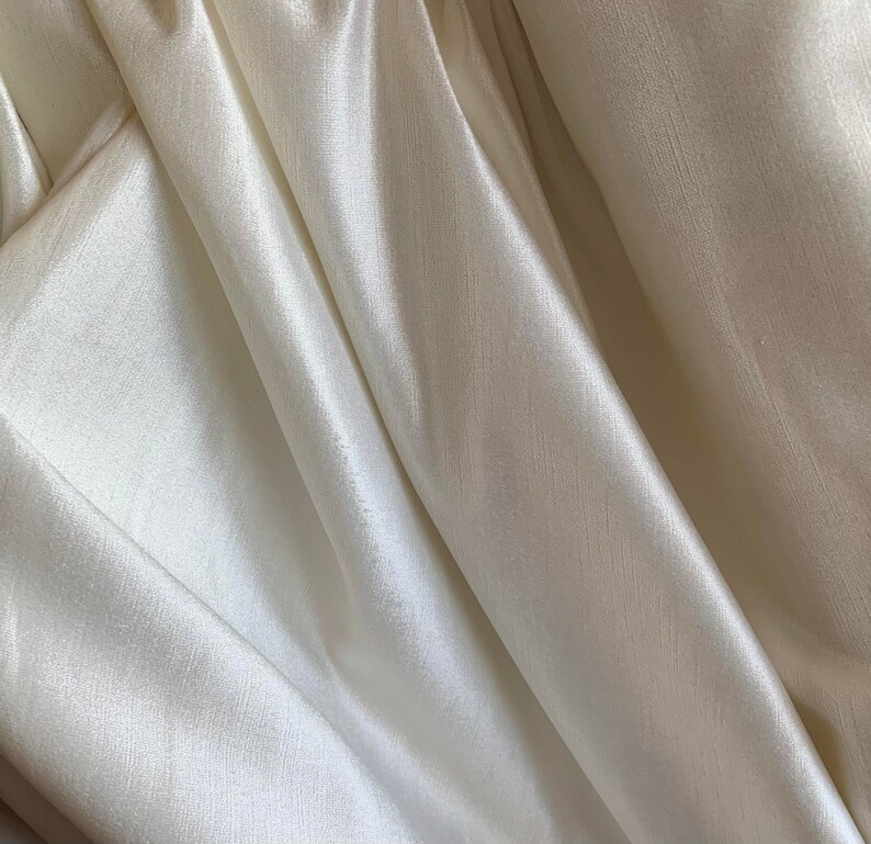White Shantung Textured - Upholstery Weight Velvet Fabric - Etsy