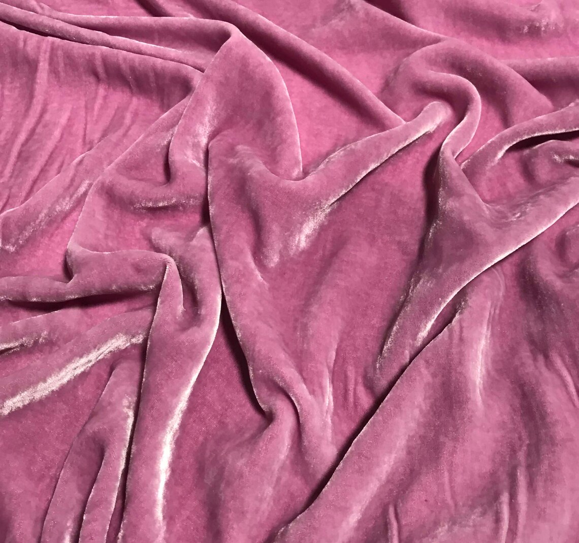 LILAC Hand Dyed Silk Velvet Fabric - Etsy