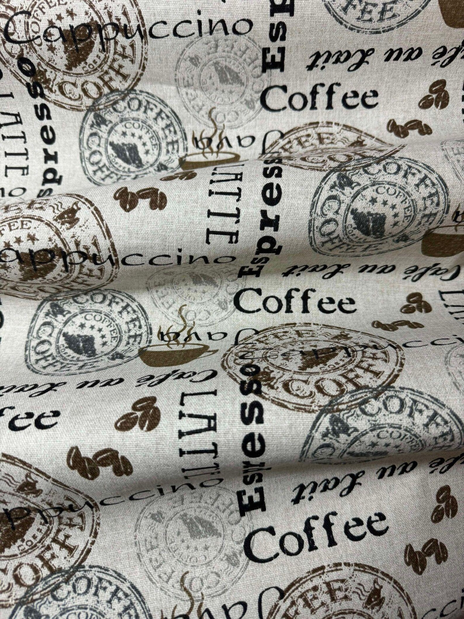 Espresso Coffee Cafe - Richloom Cotton Canvas Fabric - Etsy