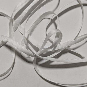 White Satin 100% COTTON Ribbon ( 4 Widths to Choose From) - Etsy