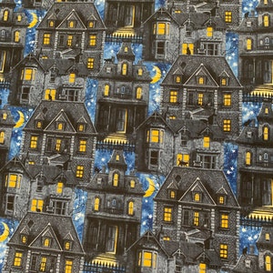 Hocus Pocus Haunted Houses - Northcott Cotton Fabric 25446-48 - Etsy