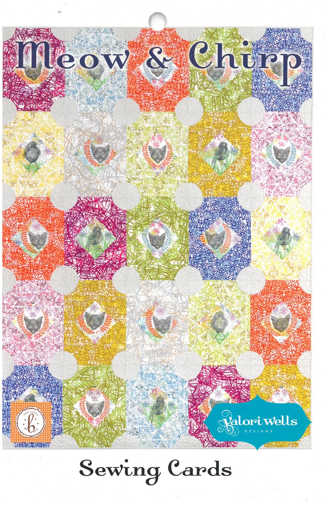 Meow & Chirp Sewing Cards - Valori Wells Designs Quilt Pattern - Etsy