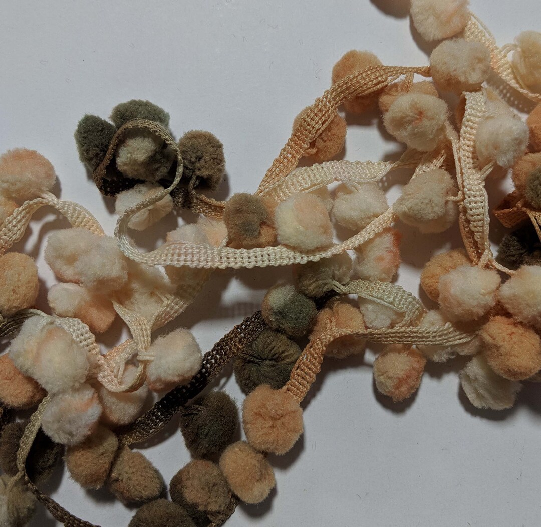 TAUPE Variegated French Pom Pom Trim (7/8" Wide) - Etsy