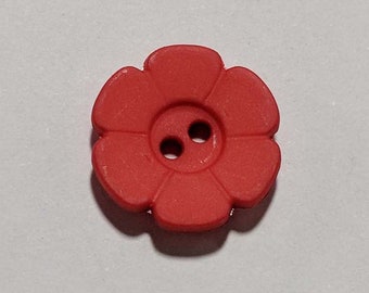 Pink Daisy Flower Plastic Button - 15mm / 5/8 Inch - Dill Buttons - Set ...