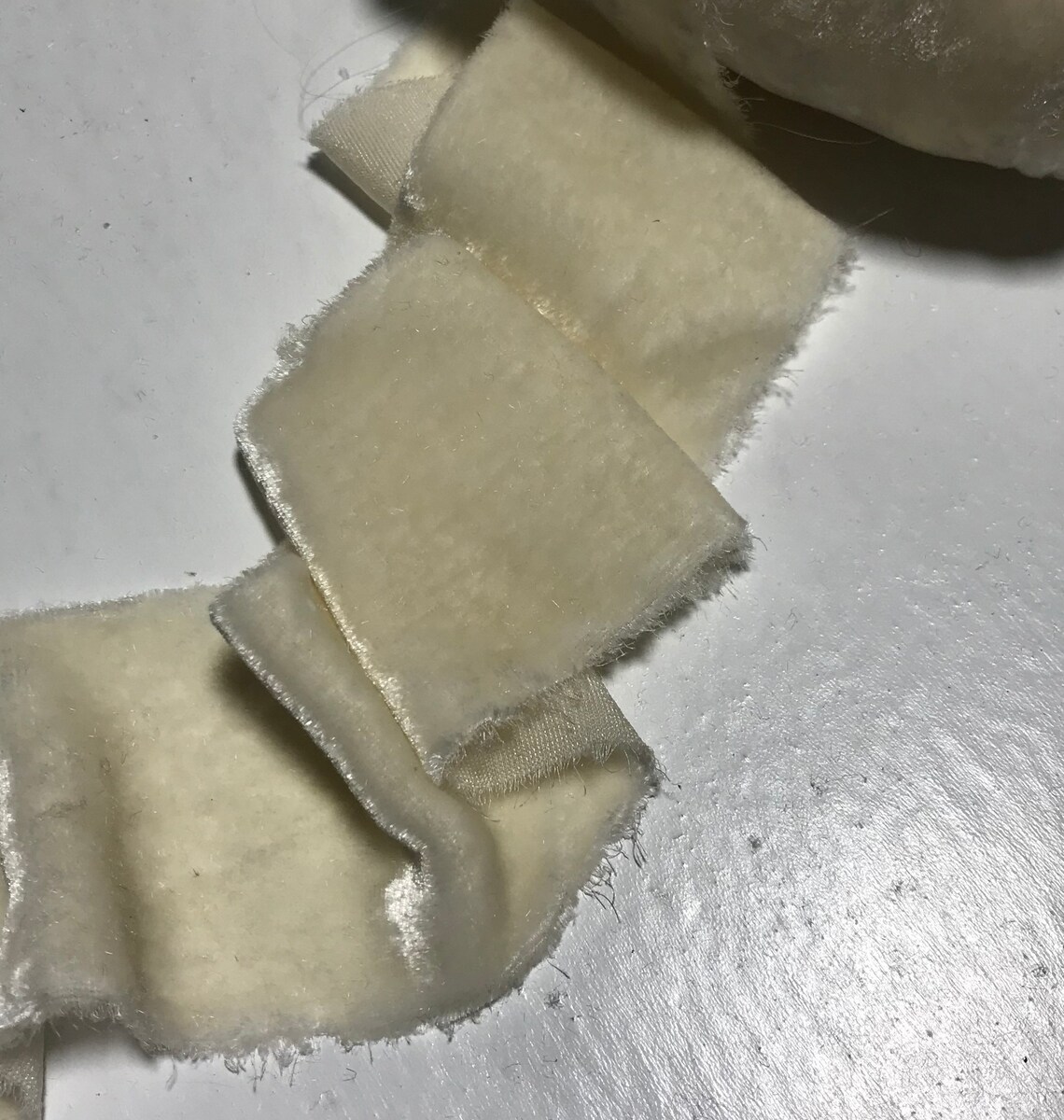 Hand Dyed Ivory Silk Velvet Ribbon 4 Widths to Choose From | Etsy