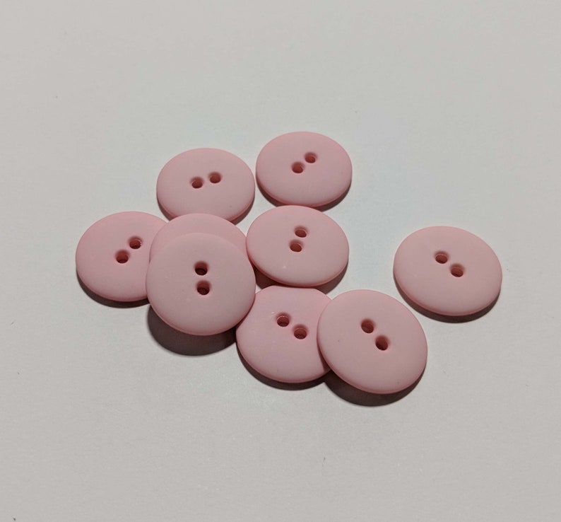 Pink Round 2 Hole Plastic Button 20mm / 3/4 Inch Dill - Etsy