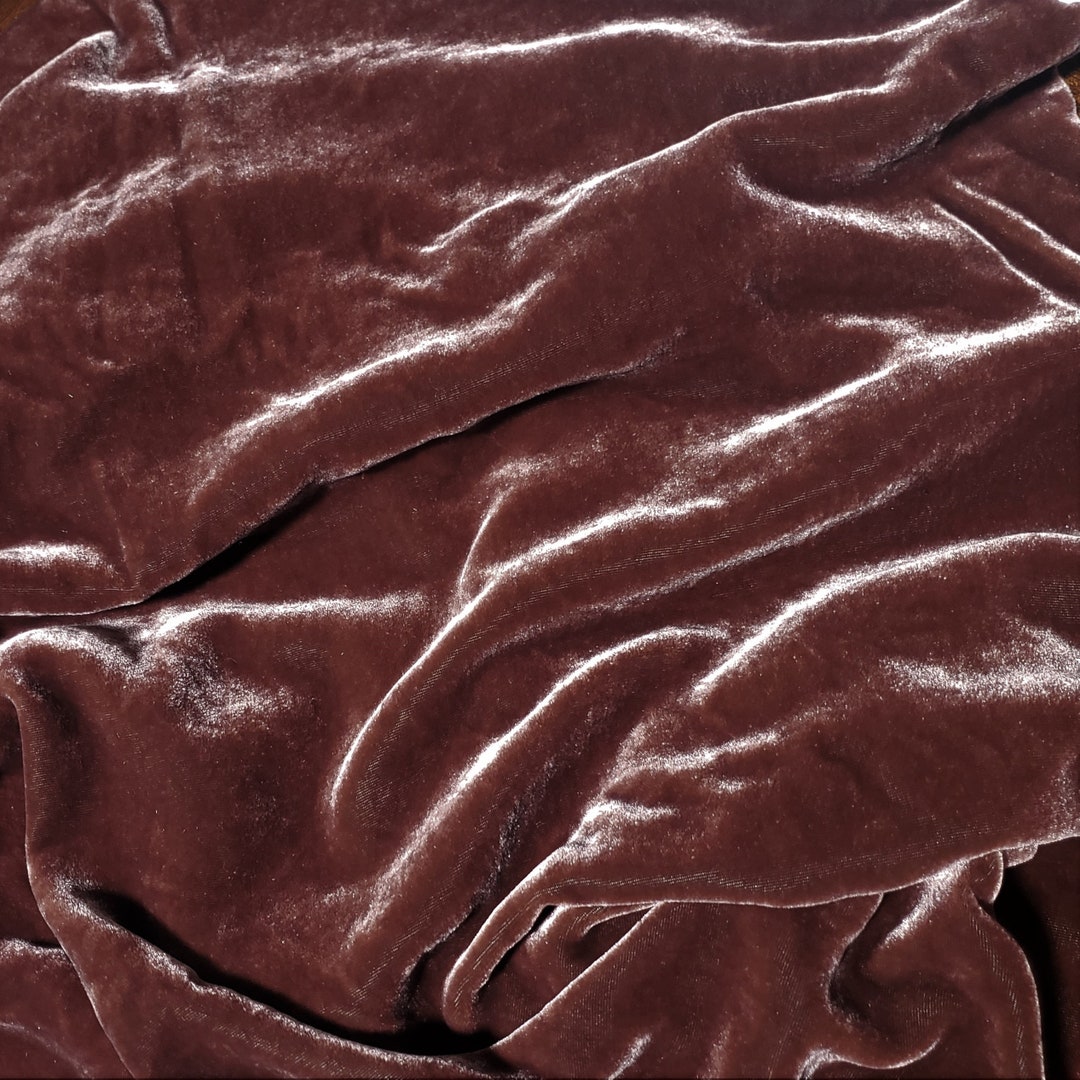 RUST Hand Dyed Silk Velvet Fabric - Etsy
