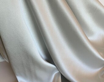 Light Gray Silk 4-ply Crepe Fabric - Etsy