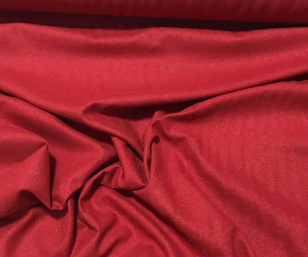 BRICK RED Raw Silk NOIL Fabric - Etsy