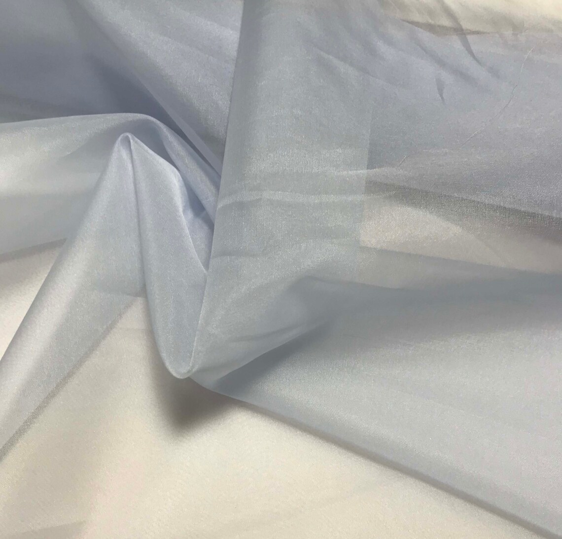 Light Blue - Silk Organza Fabric - Etsy