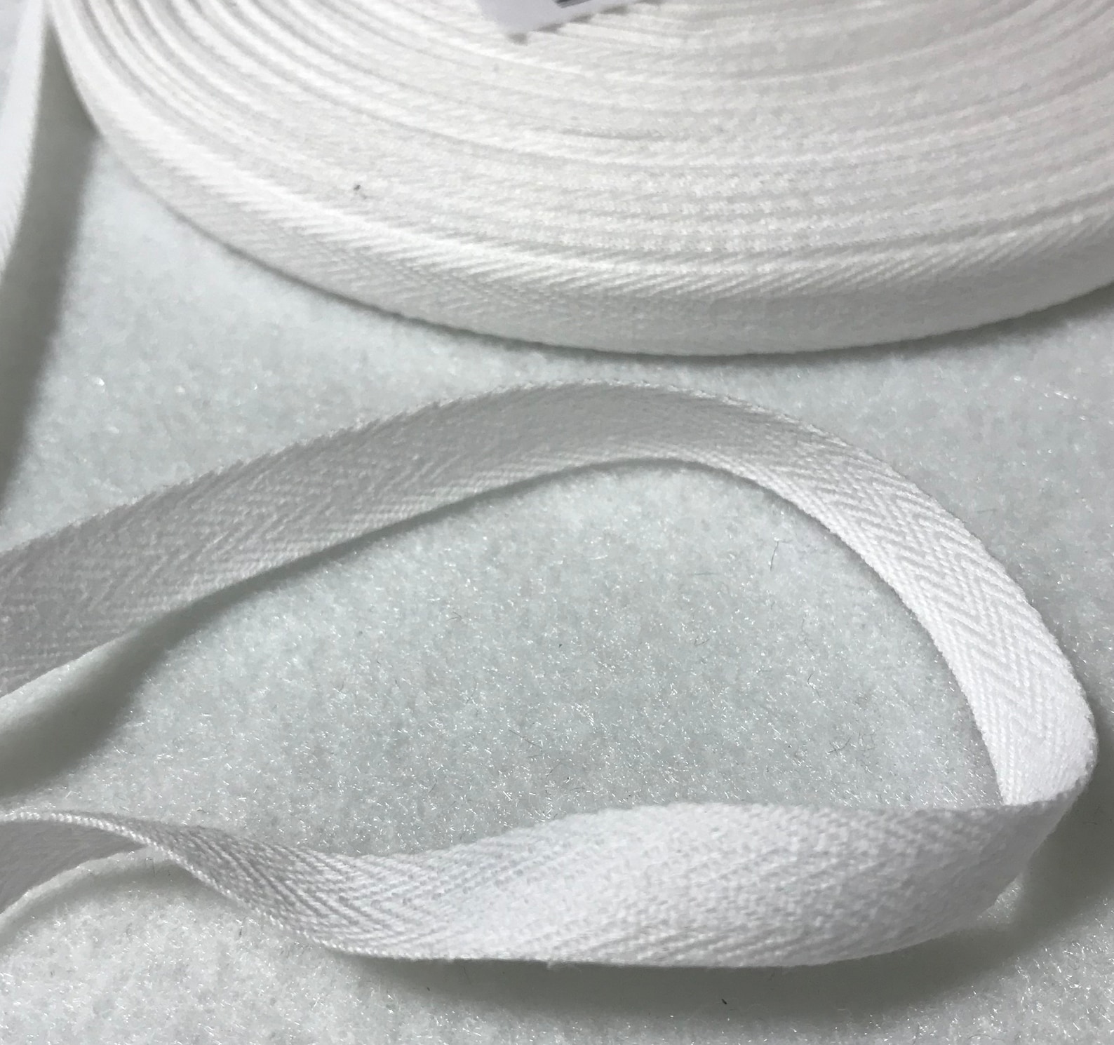 White Cotton Twill Tape 7/16 / 11mm Width Made in | Etsy
