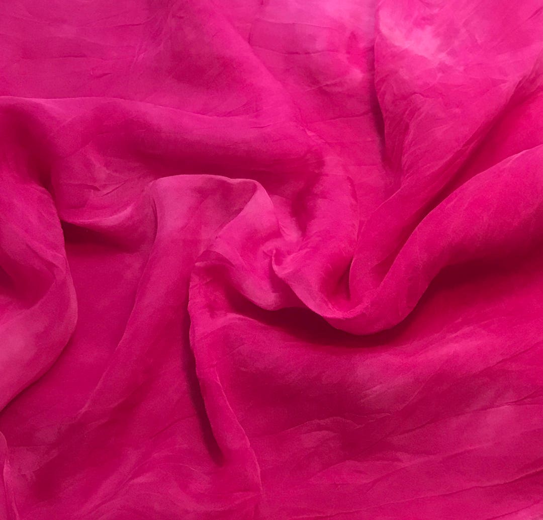 Hand Dyed ORCHID PINK Soft Silk Organza Fabric - 54" Wide - Etsy