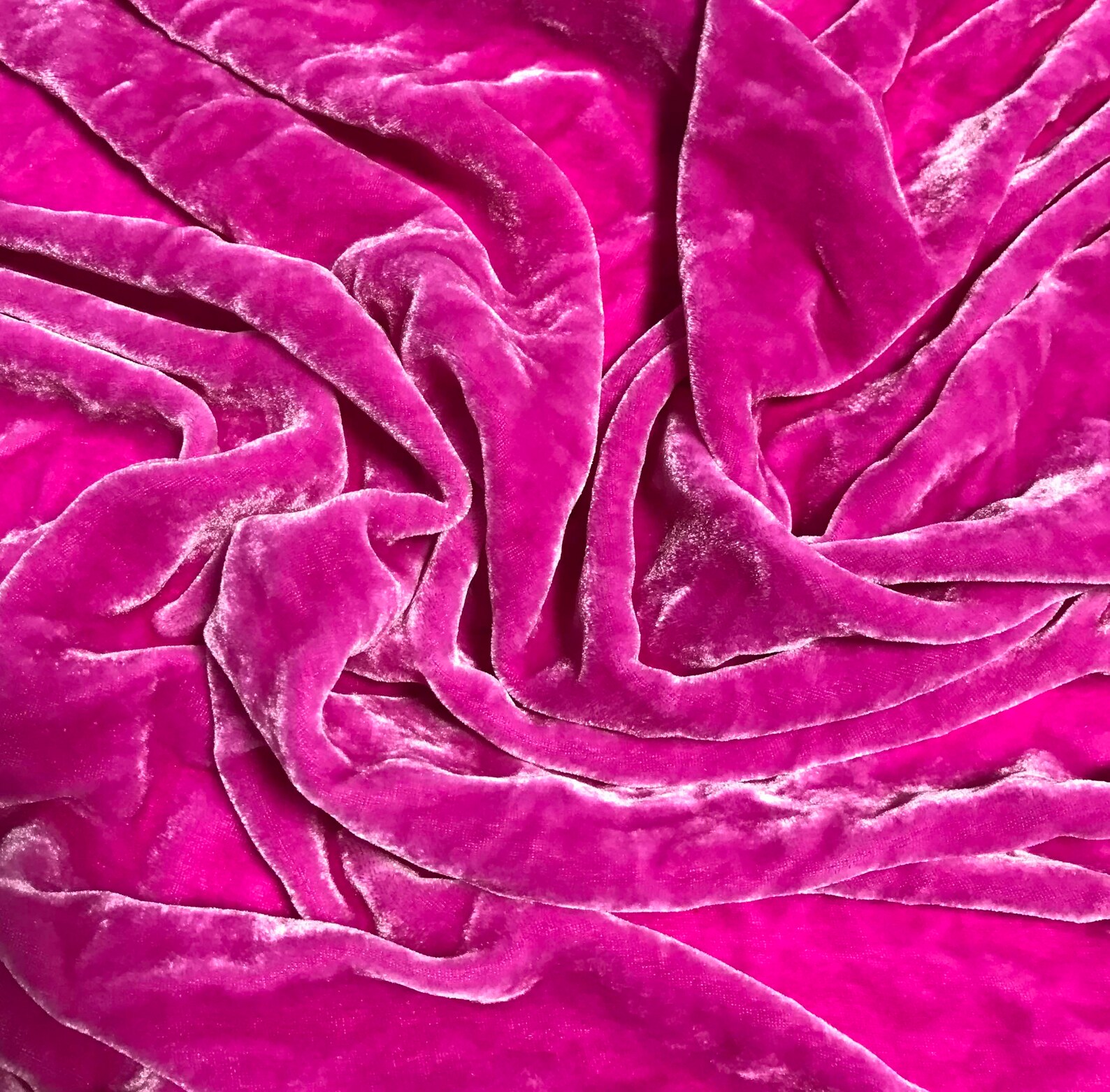 PINK ORCHID Hand Dyed Silk Velvet Fabric - Etsy