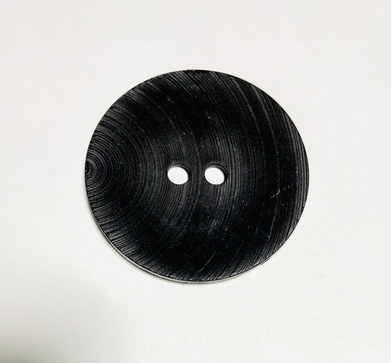Black Extra Large Wood Grain Plastic Button 54mm / 2 1/8 | Etsy