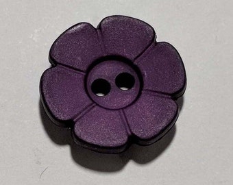 Pink Daisy Flower Plastic Button - 15mm / 5/8 Inch - Dill Buttons - Set ...