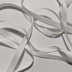 White Satin 100% COTTON Ribbon ( 4 Widths to Choose From) - Etsy