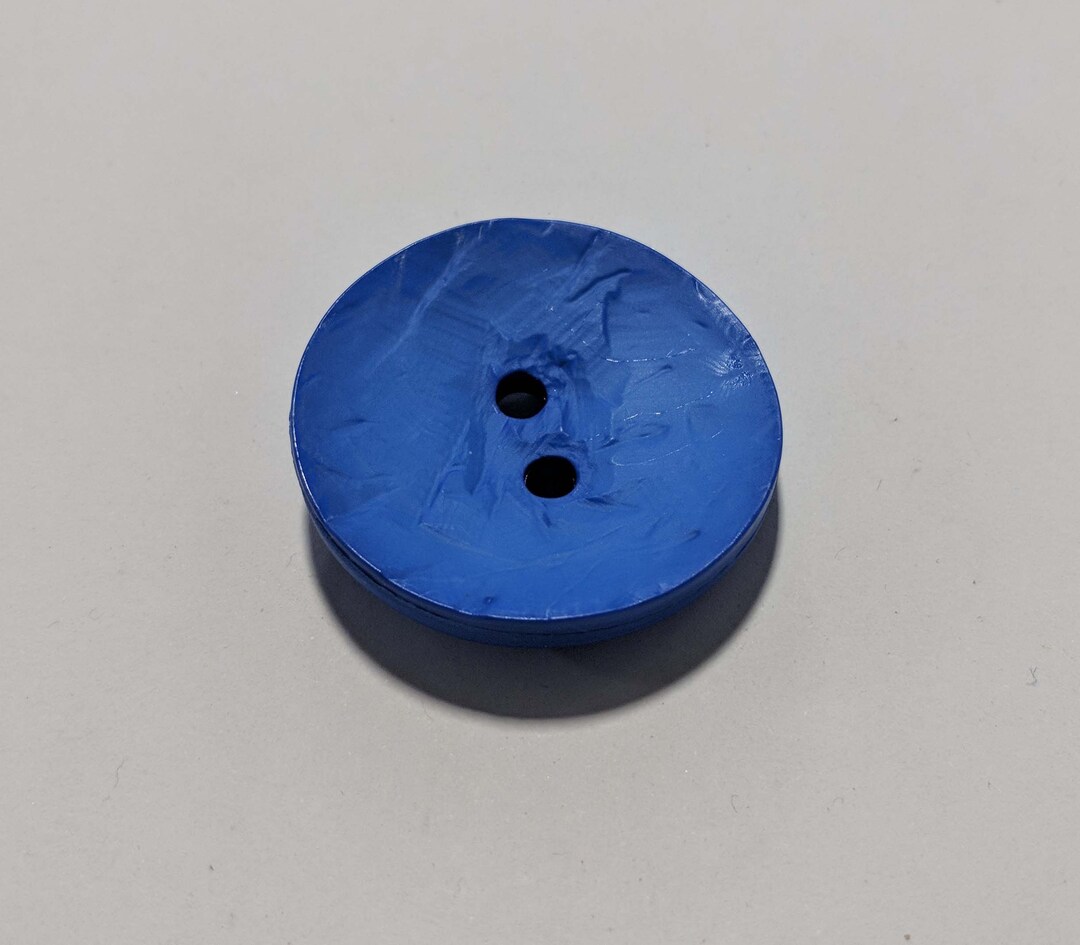 Large Round Royal Blue Polyamid Plastic Button - 45mm /1 3/4 Inch ...