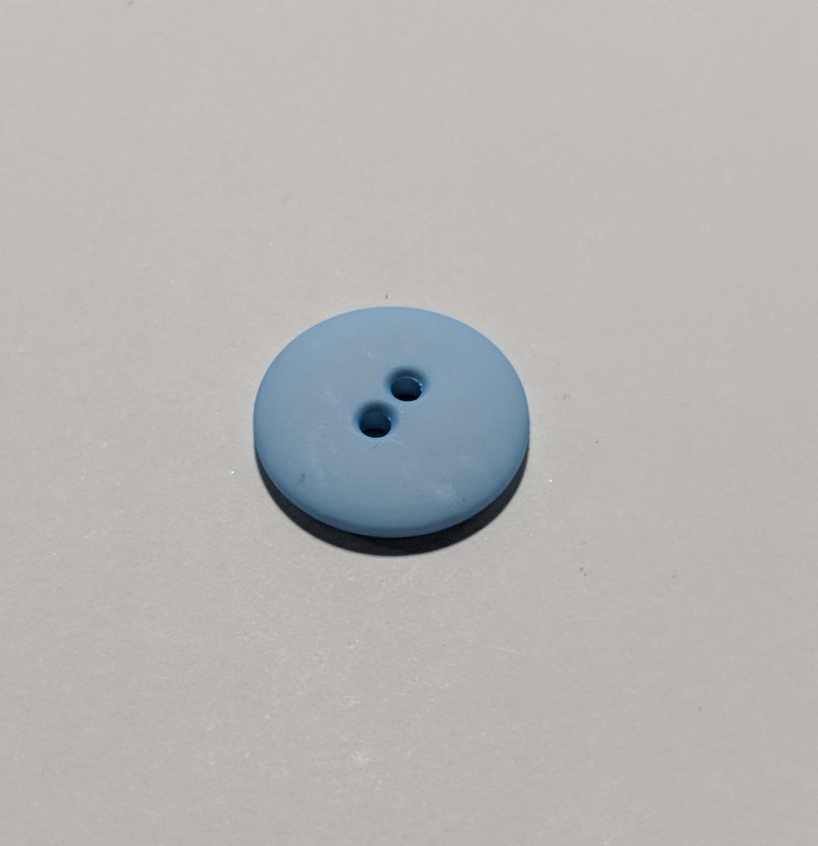Light Blue Round 2 Hole Plastic Button 20mm / 3/4 Inch Dill Buttons Set ...