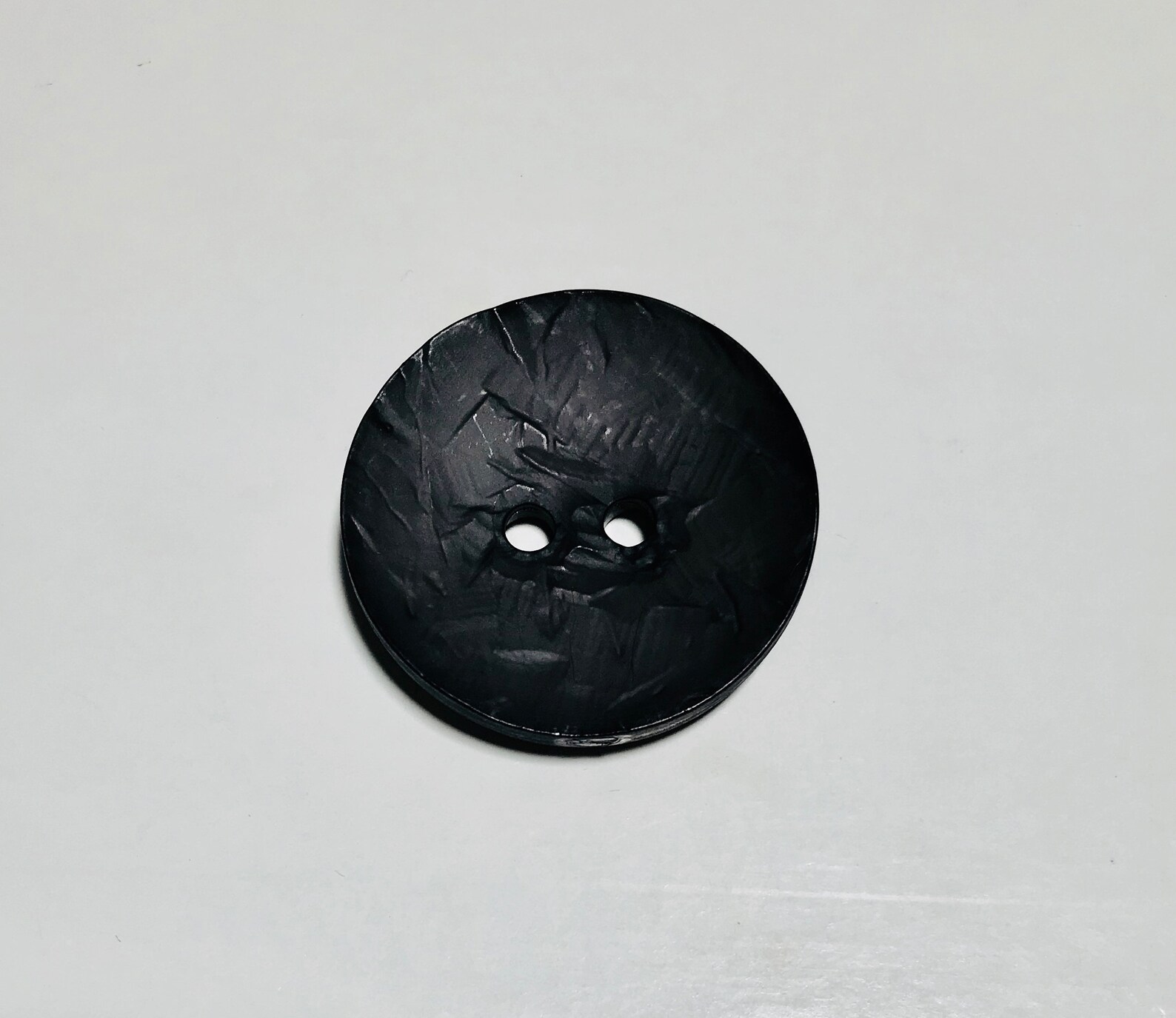 Large Round Dark Gray Polyamid Plastic Button - 45mm /1 3/4 Inch - Dill ...
